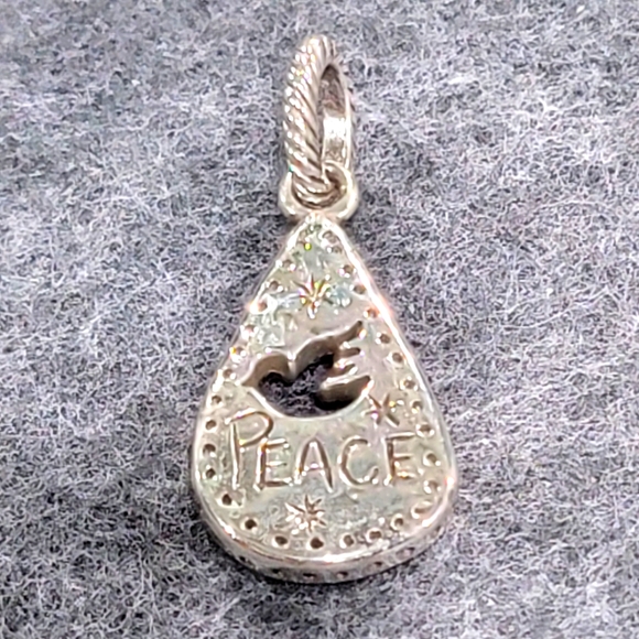 Brighton | Jewelry | Brighton Peace Dove Teardrop Charm | Poshmark